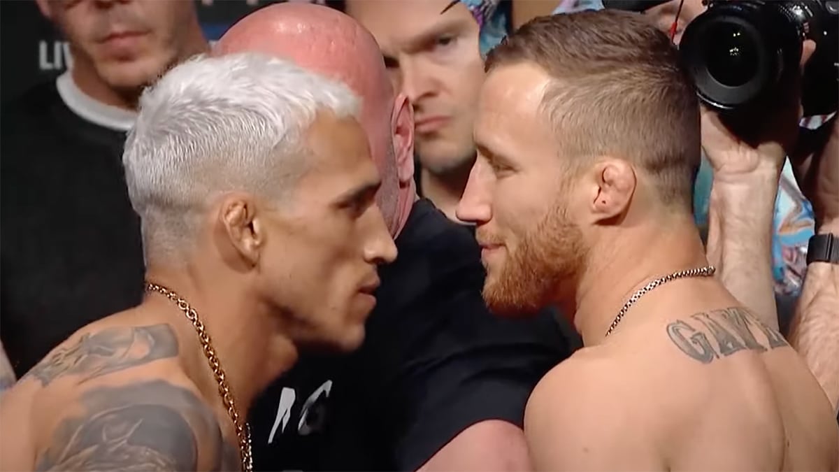 Justin Gaethje promet un KO face à Charles Oliveira lors de l’UFC 274