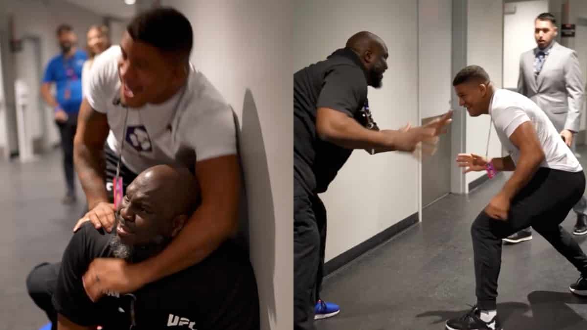 Gilbert Burns malmène un cutman de l'UFC en coulisse