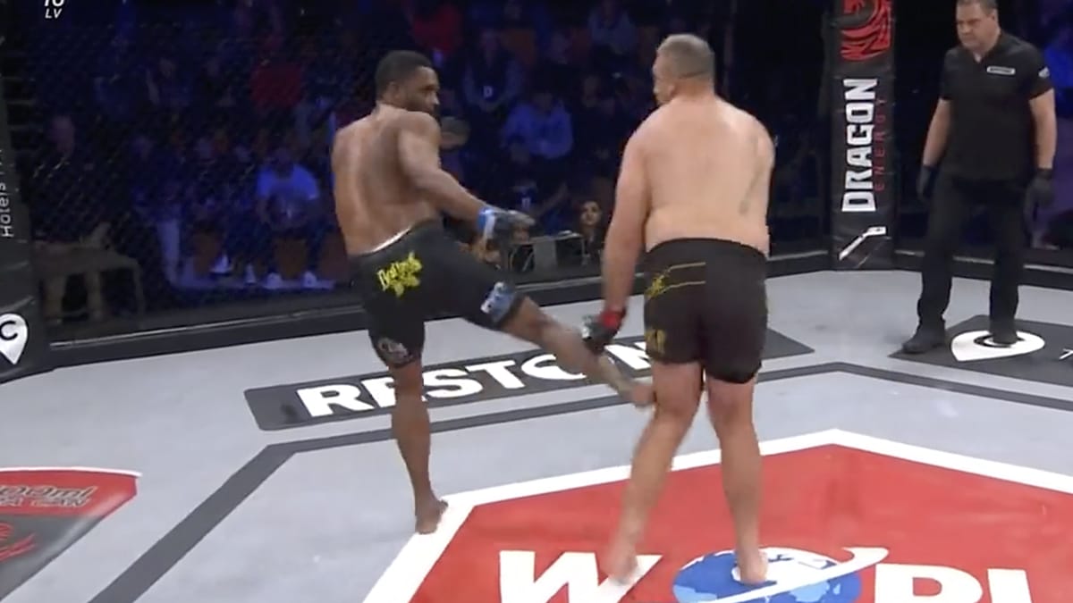 Un fighter brise la jambe de son adversaire sur un sidekick dévastateur