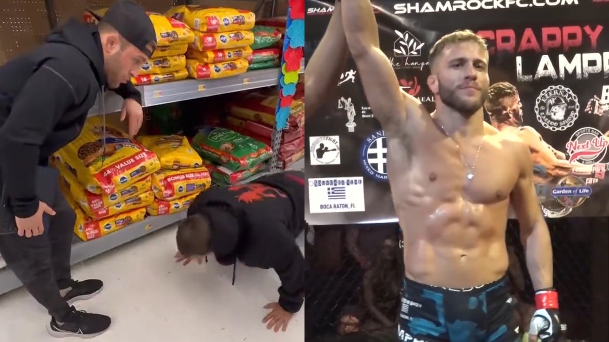 Un fighter de MMA piège un prédateur sexuel et lui fait faire des pompes