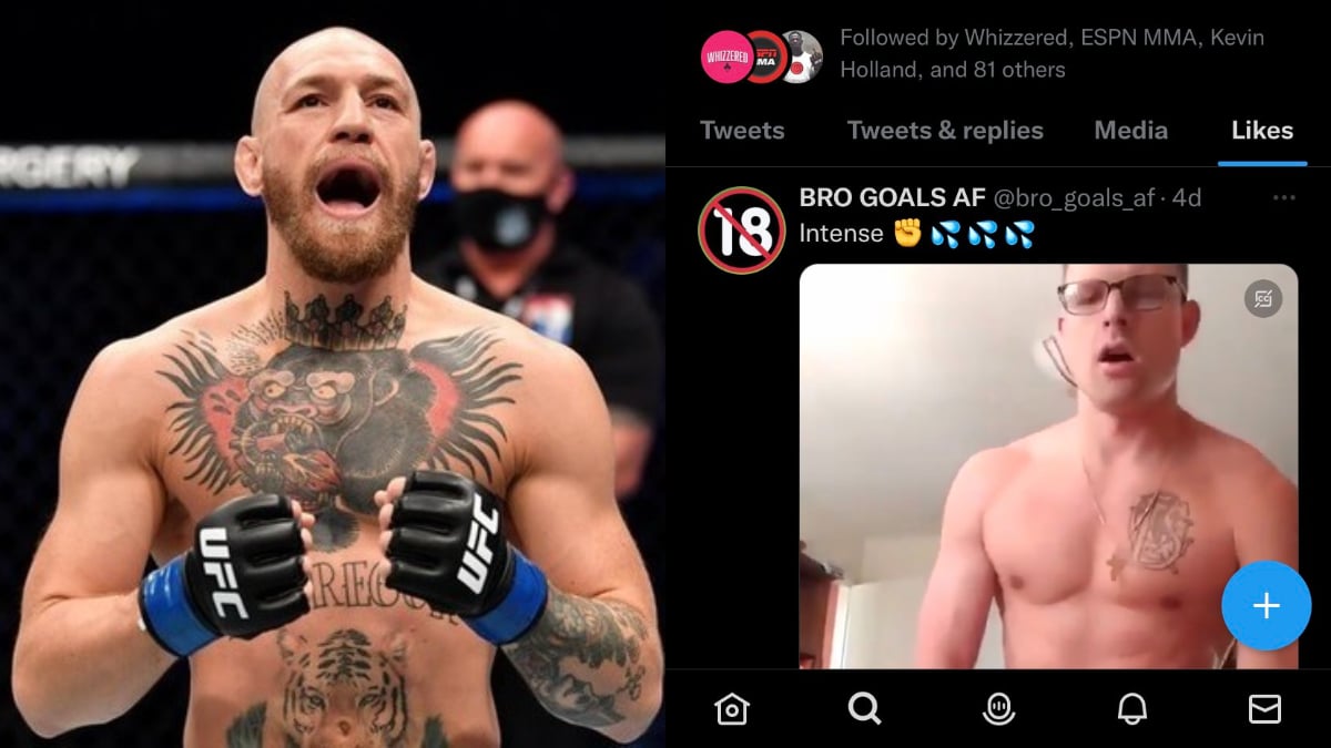 Conor McGregor surpris en train de liker un tweet osé
