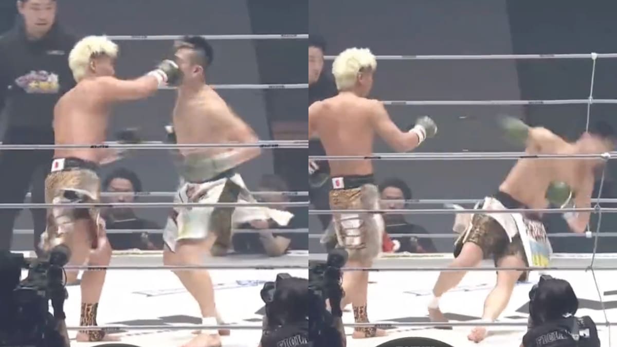 Il paralyse son adversaire par KO après un crochet du droit