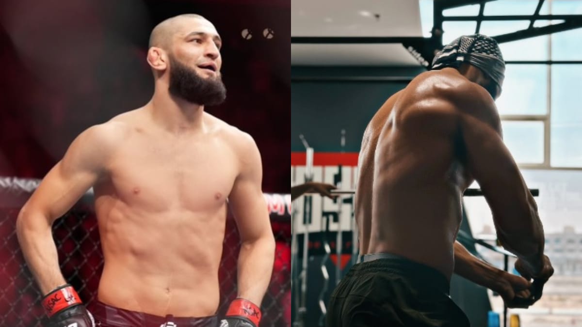 Khamzat Chimaev affiche un physique monstrueux avant l'UFC 294