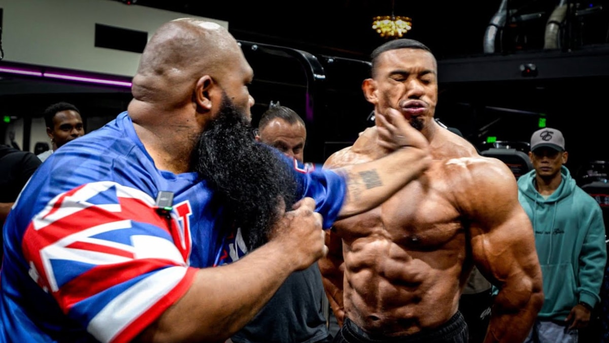 Un bodybuilder de 116 kg prend un KO sur une claque