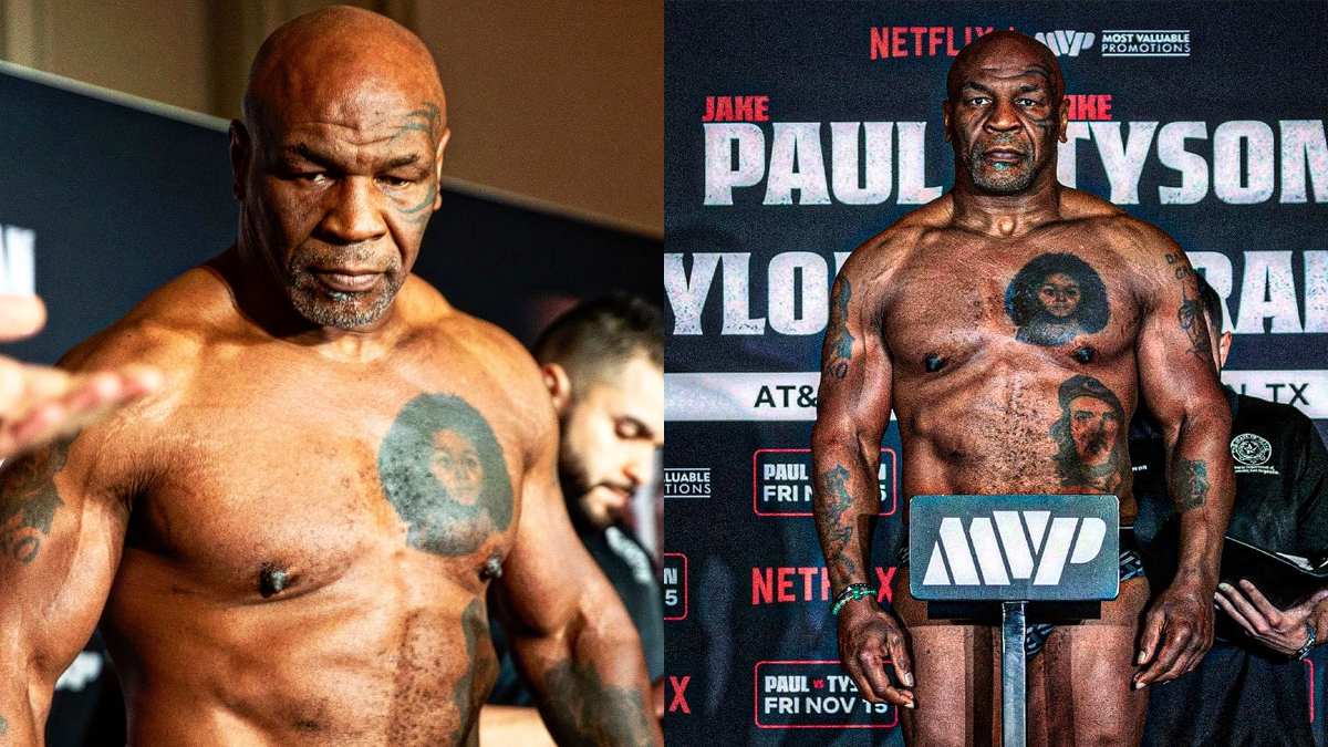 Mike Tyson : son physique écorché sur la balance avant de défier Jake Paul