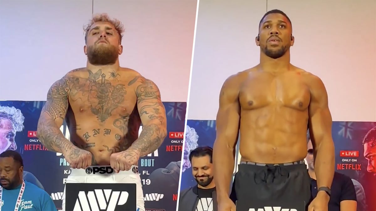 Anthony Joshua vs Jake Paul : le résultat choquant de la pesée