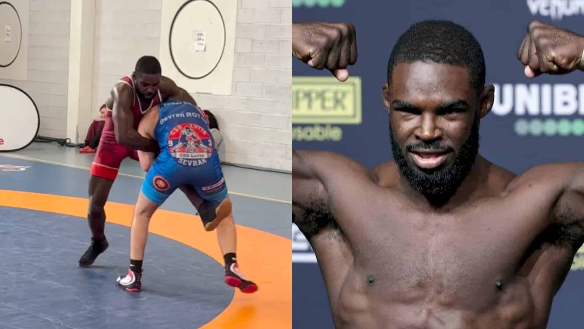 Jordan Zebo sur le podium du championnat d'Ile de France de lutte