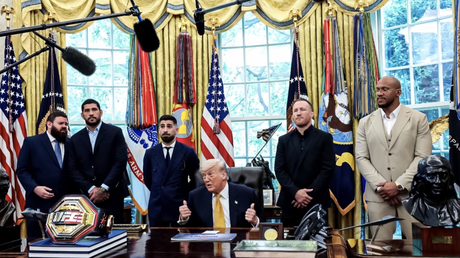 Ce qu’a dit Ciryl Gane à Trump à la Maison Blanche